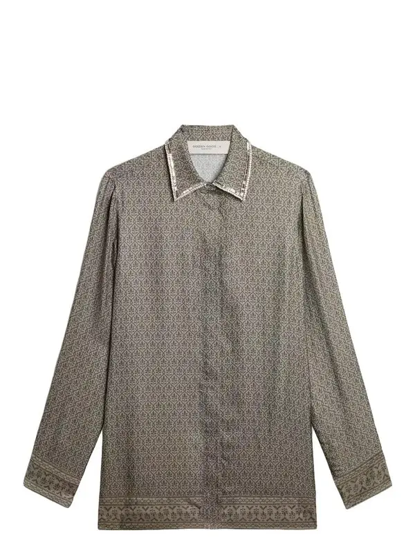 GOLDEN GOOSE Floral Print Shirt - Grey