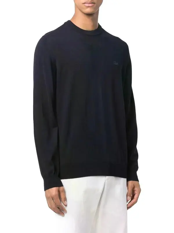 Lacoste Logo Embroidered Jumper - Blue