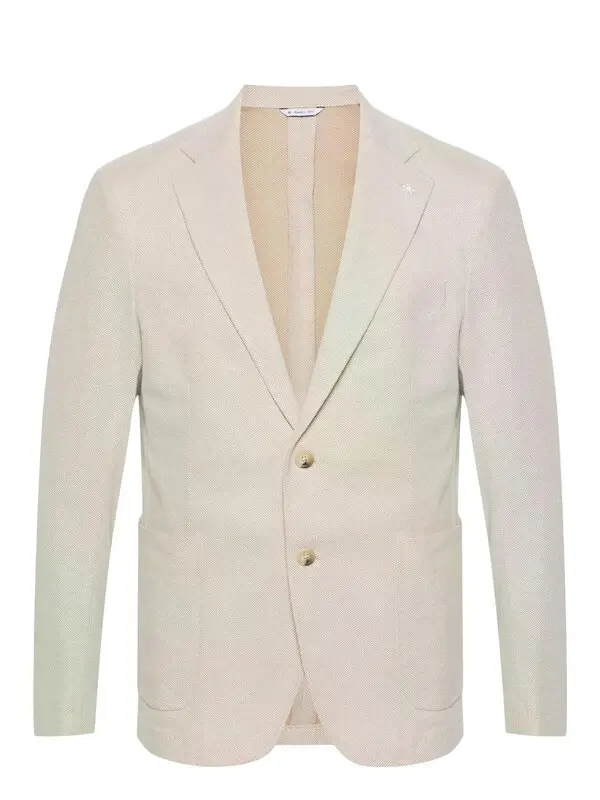 MANUEL RITZ Honeycomb Single-breasted Blazer - Neutrals