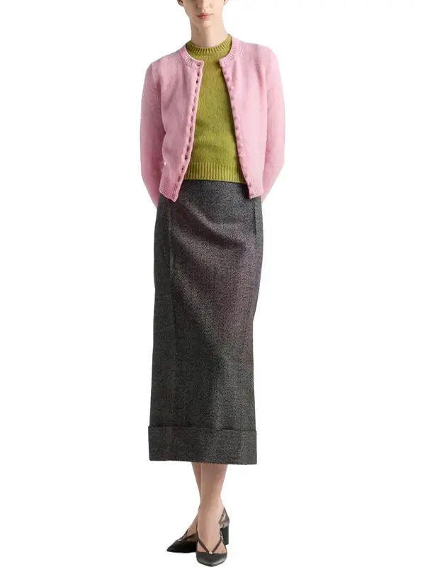 Prada A-line Maxi Skirt - Grey