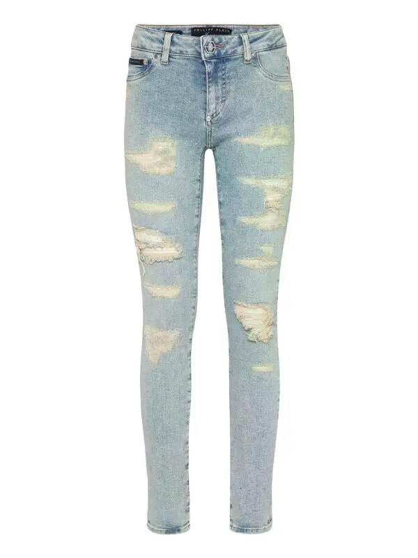 Philipp Plein High-waist Skinny Jeans - Blue
