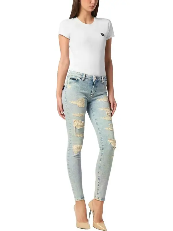 Philipp Plein High-waist Skinny Jeans - Blue