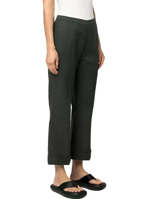 Aspesi Cropped Flared Trousers - Grey