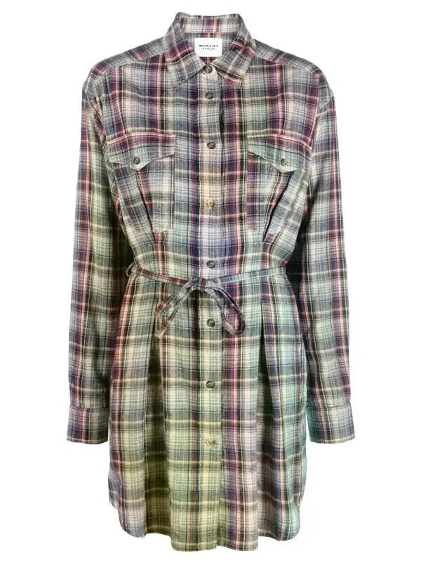 MARANT ETOILE Liliane Midi Shirt Dress - Blue