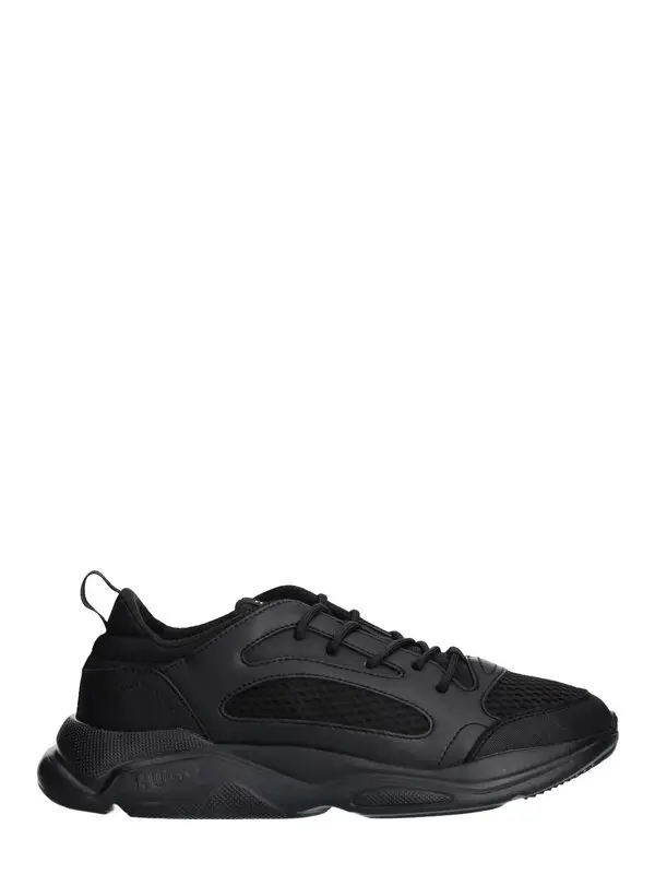 Hugo Mesh-panelled Sneakers - Black