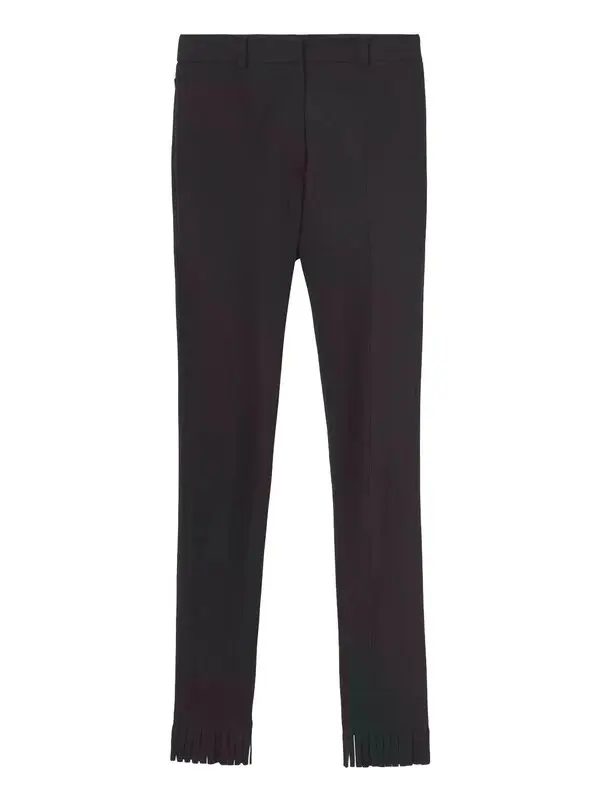 Burberry Fringed-edge Leggings - Black