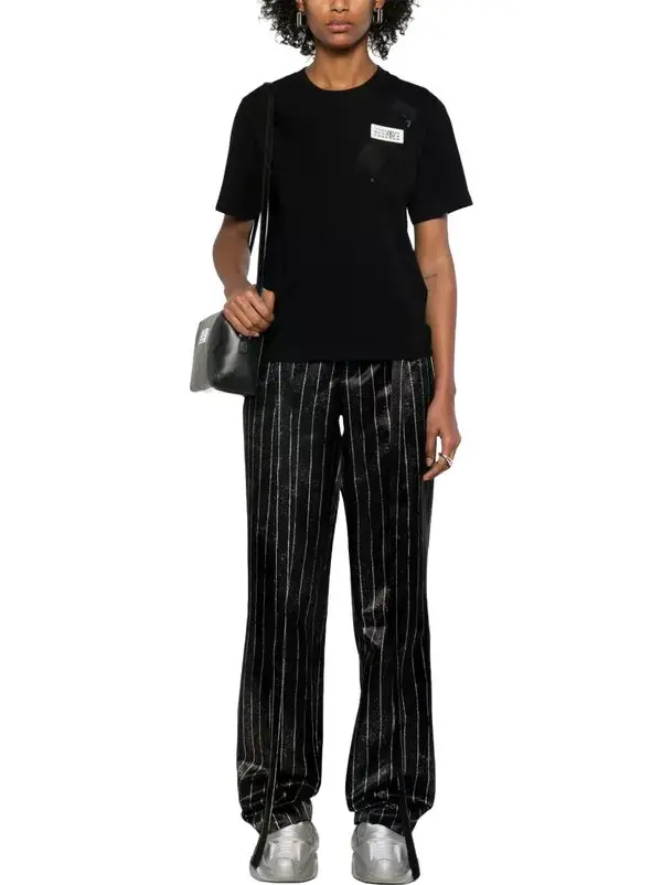 MAISON MARGIELA Numbers Motif Crewneck T-shirt - Black
