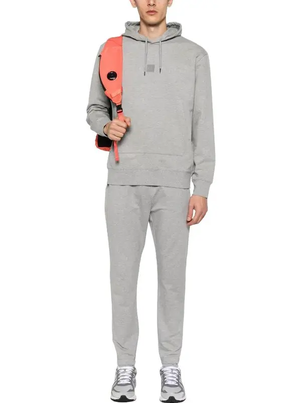 C.P. COMPANY Logo-patch Hoodie - Grey