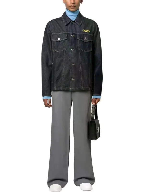 Off-White Wave Off Denim Jacket - Blue