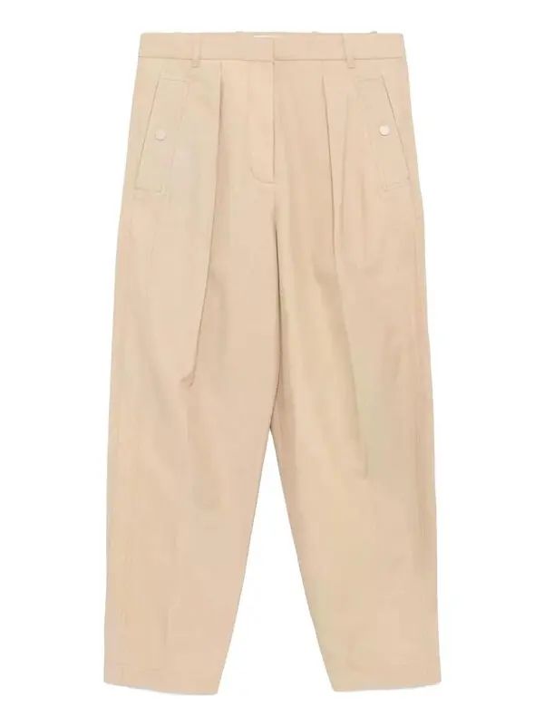 3.1 Phillip Lim Single-pleated Tapered Trousers - Brown