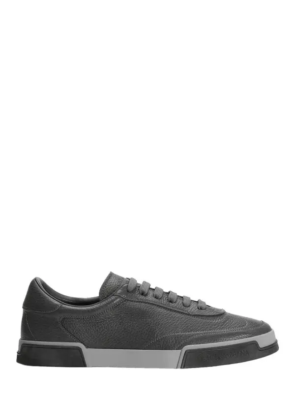 Dolce & Gabbana Leather Lace-up Sneakers - Grey