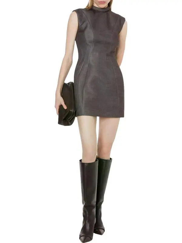 Philosophy Di Lorenzo Serafini Panelled Mini Dress - Grey