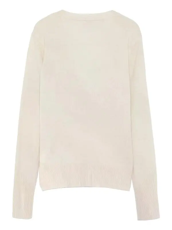 Patrizia Pepe Cashmere V-neck Sweater - Neutrals