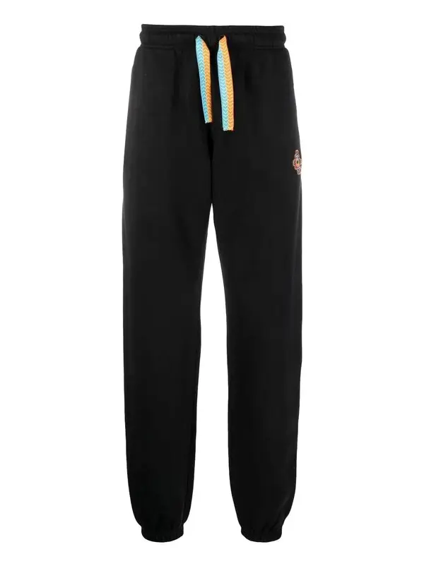 COUNTY OF MILAN Logo-embroidered Track Pants - Black