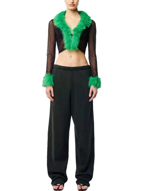 Heron Preston Logo Patch Cotton Track Pants - Black
