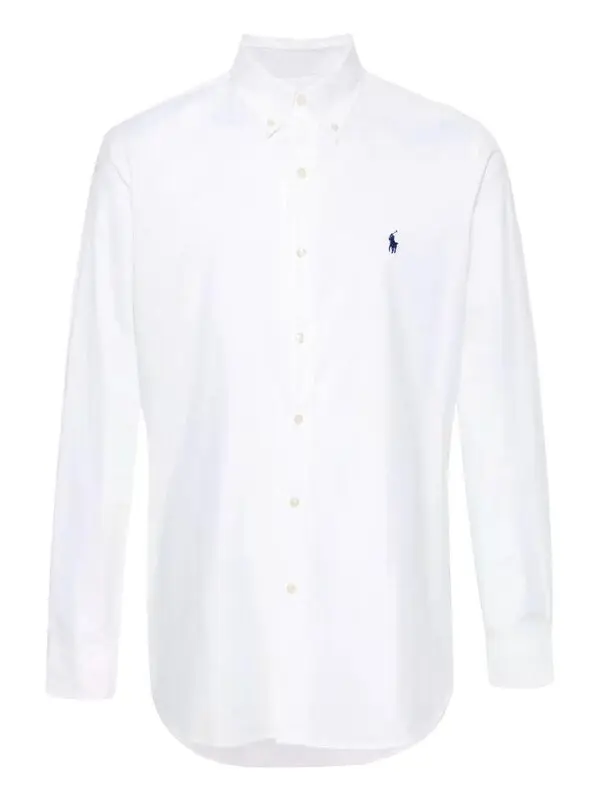 Polo Ralph Lauren Polo Pony-embroidered Poplin Shirt - White