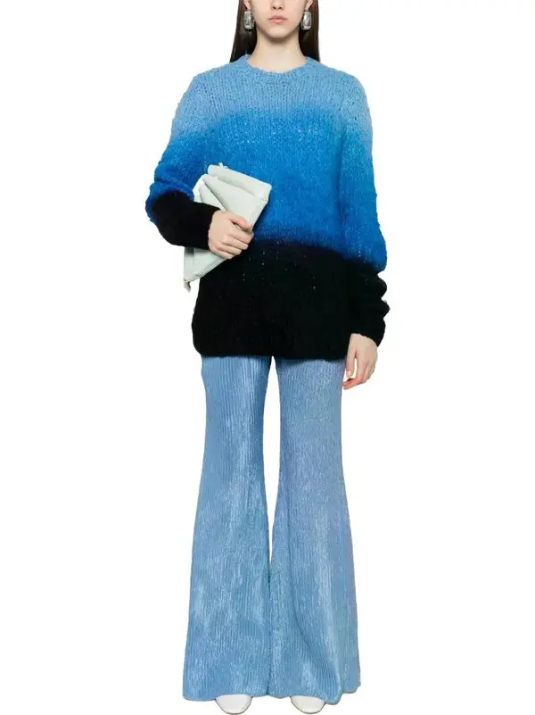Gabriela Hearst Pallas Ombré Effect Crew Neck Sweater - Blue