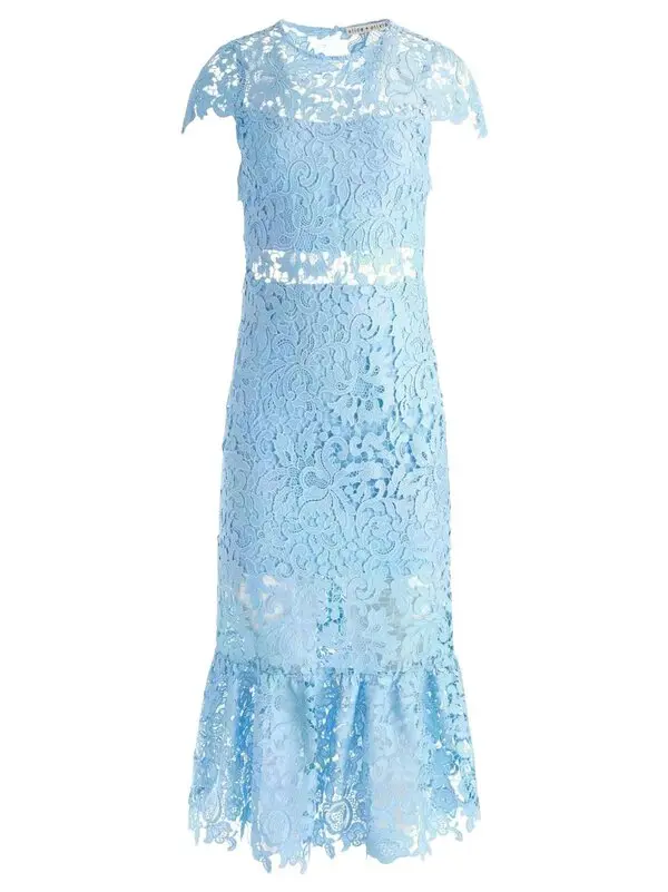 Alice + Olivia Clover Lace Dress - Blue