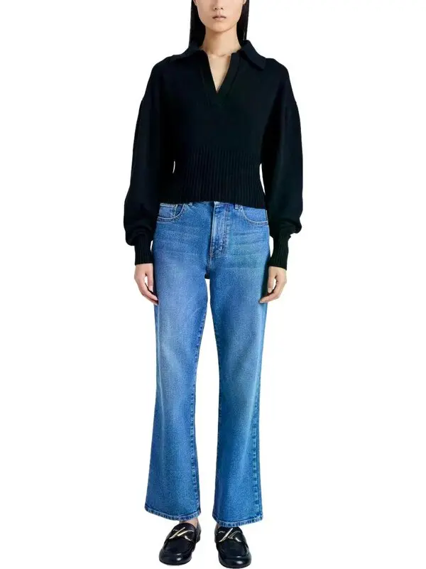 Proenza Schouler Cashmere-wool Blend V-neck Jumper - Black