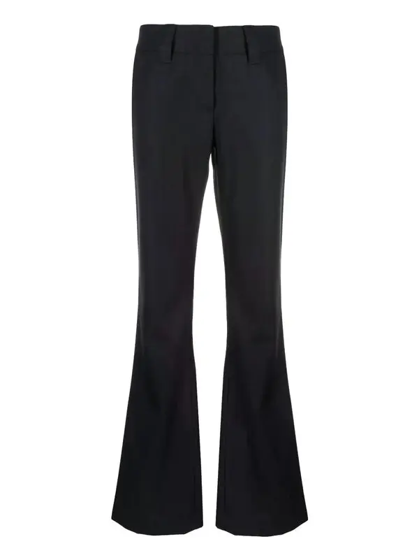 Palm Angels Low-rise Flared Trousers - Blue