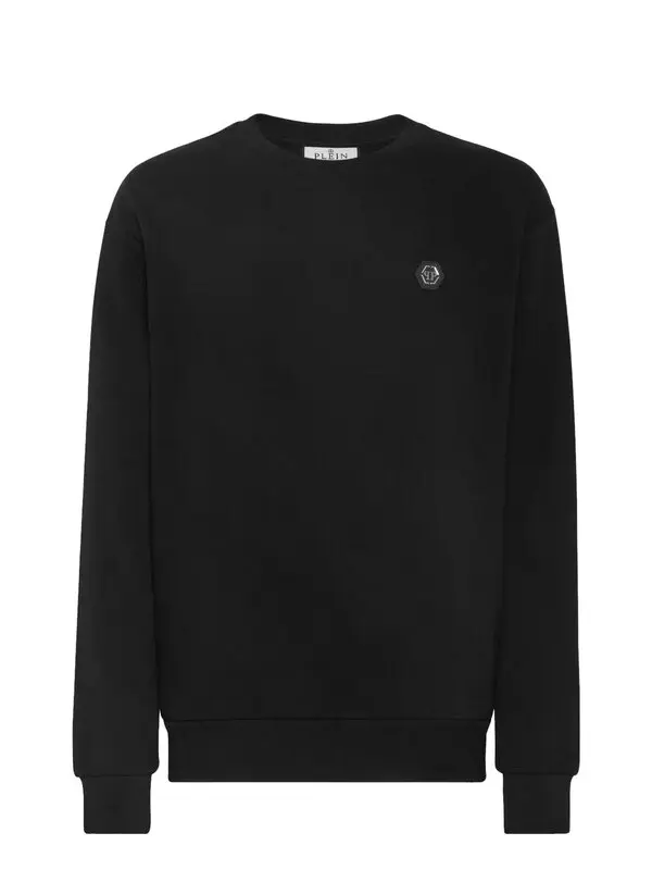 Philipp Plein Logo-print Cotton Sweatshirt - Black