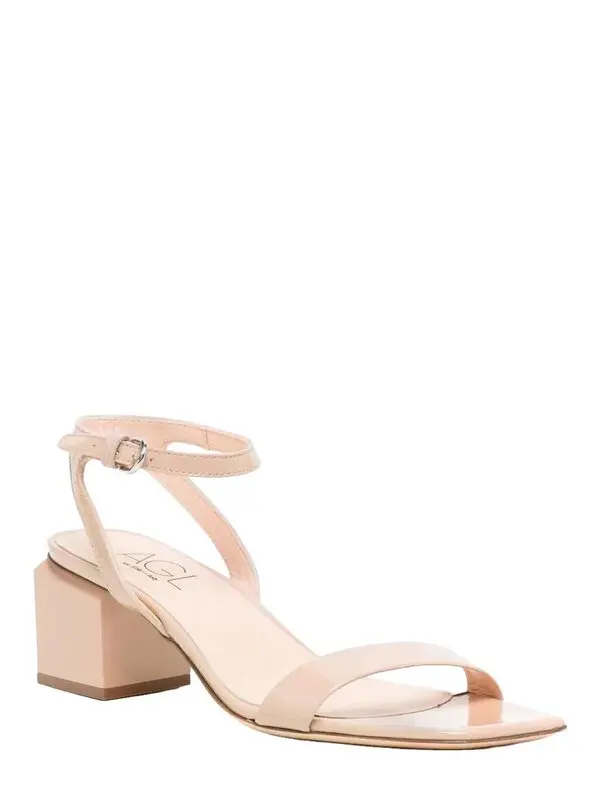 Agl Angie 60mm Leather Sandals - Neutrals