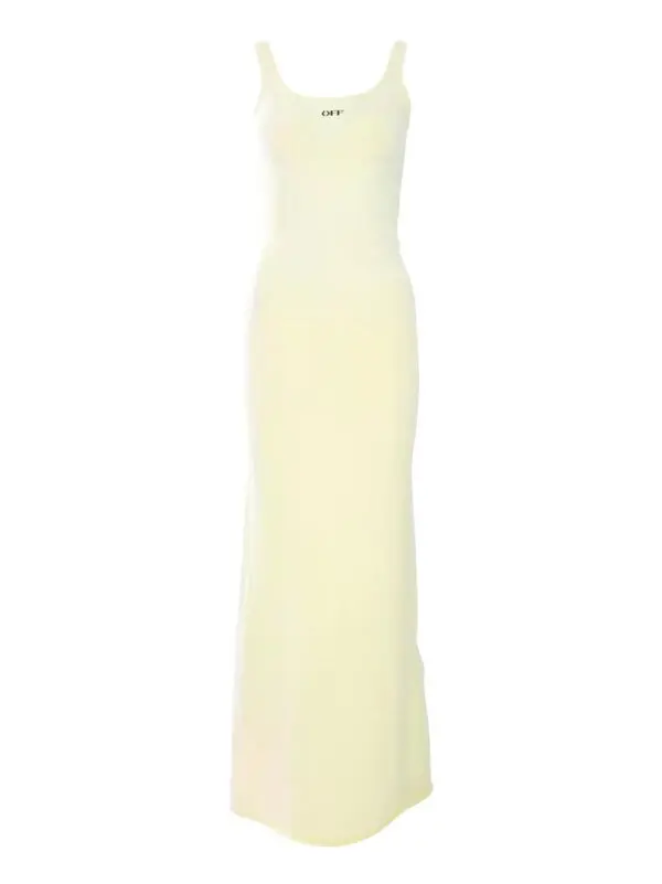 Off-White Sleeveless Long Dress - Neutrals