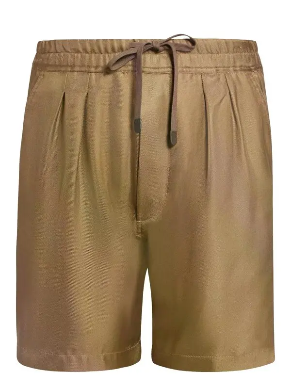 TOM FORD Silk Shorts - Brown