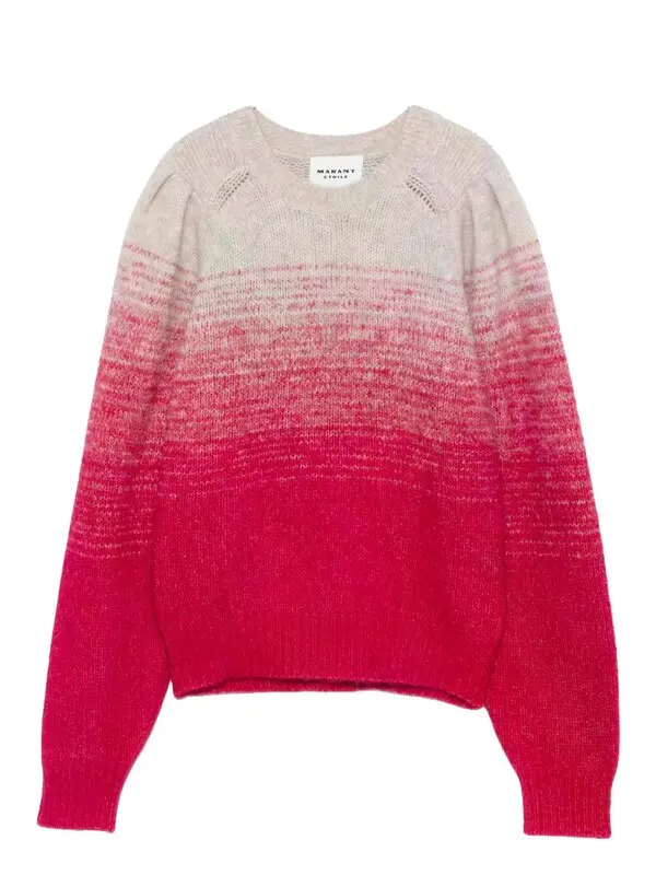 MARANT ETOILE Peytona Ombré Alpaca Wool-blend Sweater - Pink