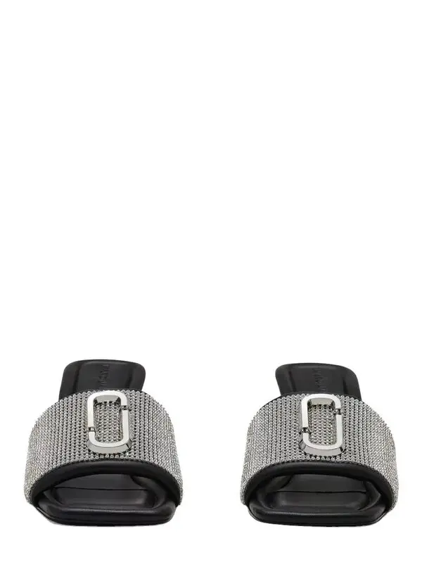 Marc Jacobs The Rhinestone J Marc 65mm Sandals - Black