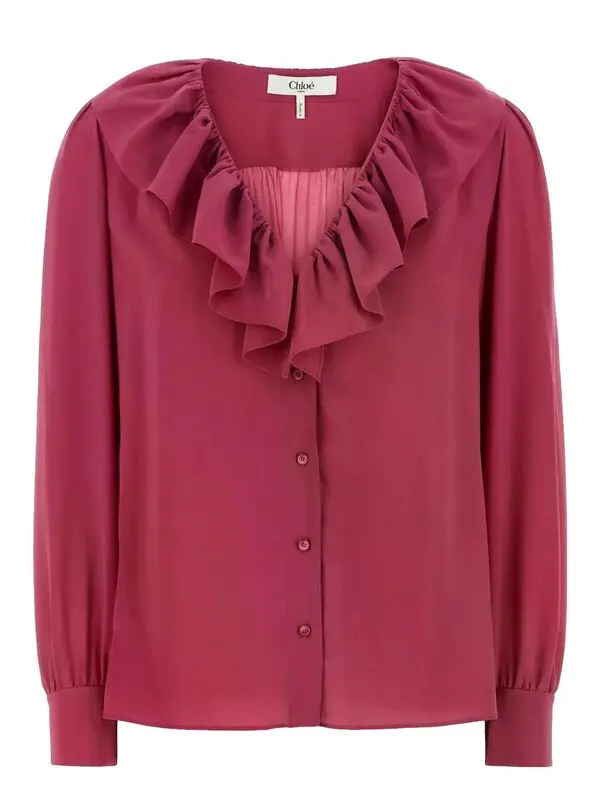 Chloé Silk Blouse - Pink