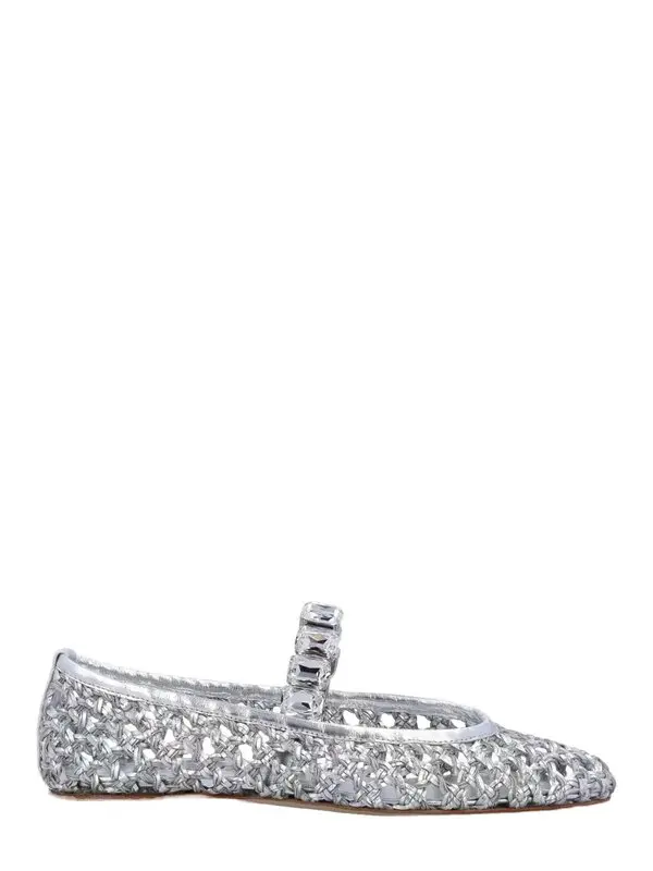 Casadei Tone Ballerina Flats - Silver