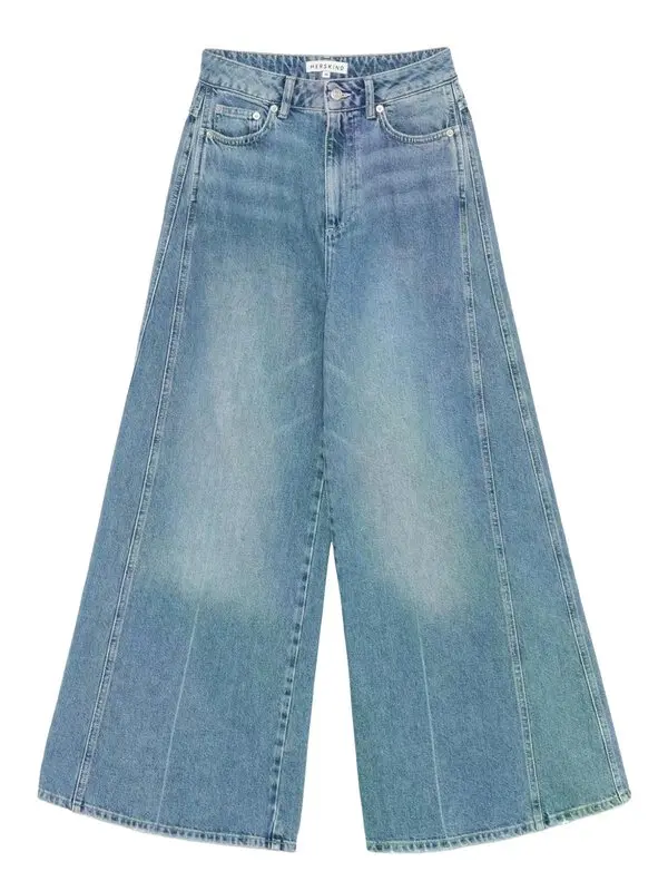 HERSKIND Katja Wide-leg Jeans - Blue