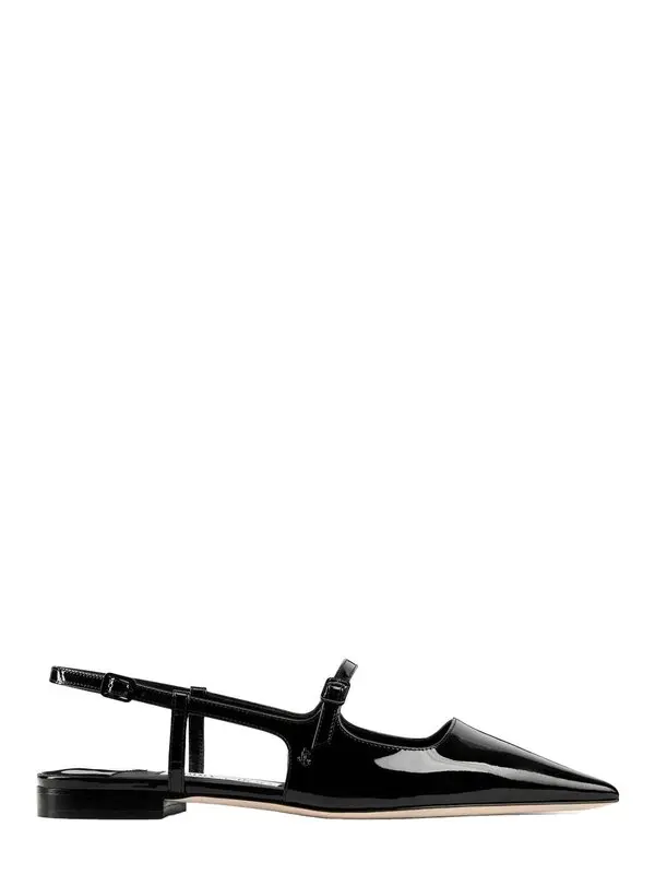 JIMMY CHOO Didi Ballet Flats With Buckle-fastening Slingback Strap - Black