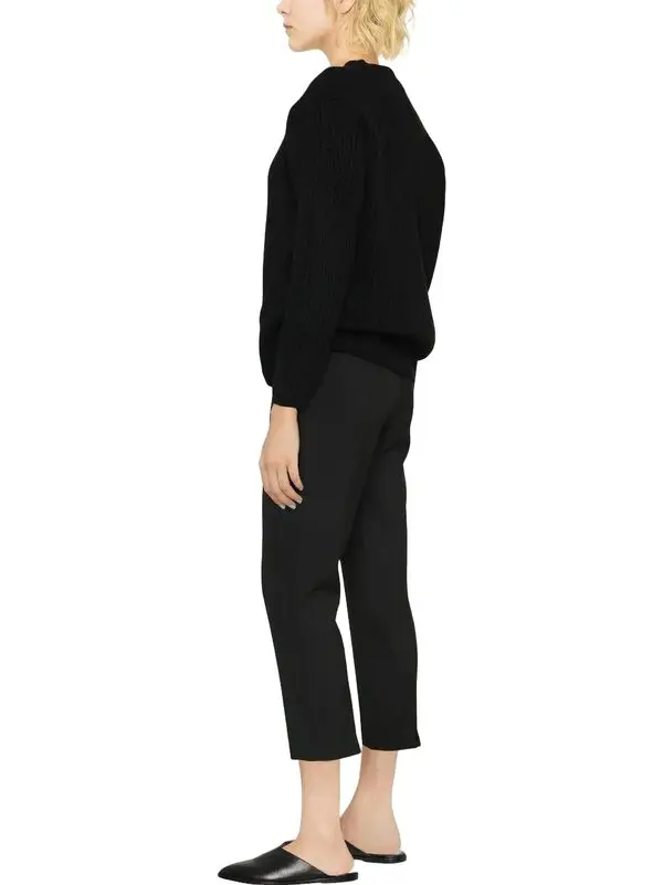 Peserico Slim-fit Cropped Trousers - Black