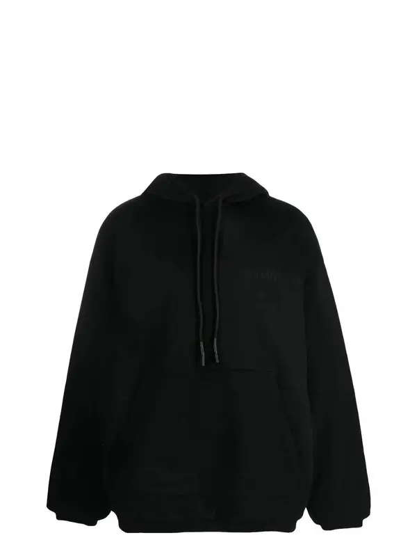 44 LABEL GROUP Logo Embroidered Cotton Sweatshirt - Black