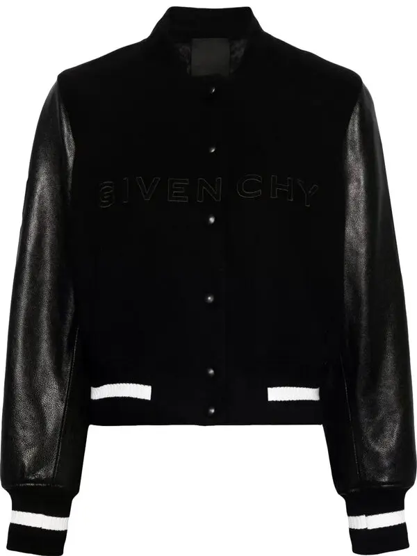 Givenchy Jacke Press-stud Bomber Jacket - Black
