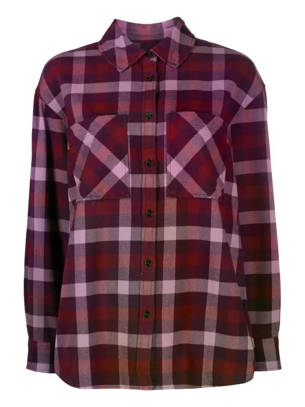 Woolrich Checked Long-sleeve Flannel Shirt - Purple
