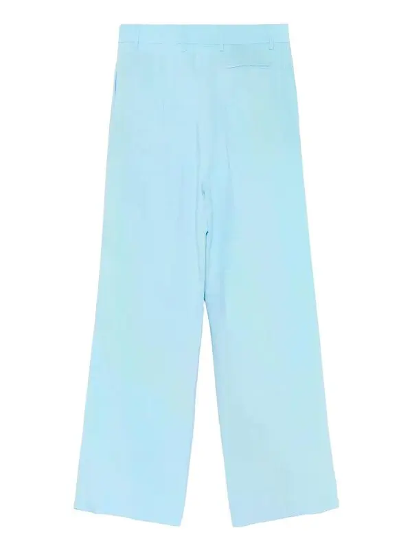 MERCI Slub-textured Trousers - Blue