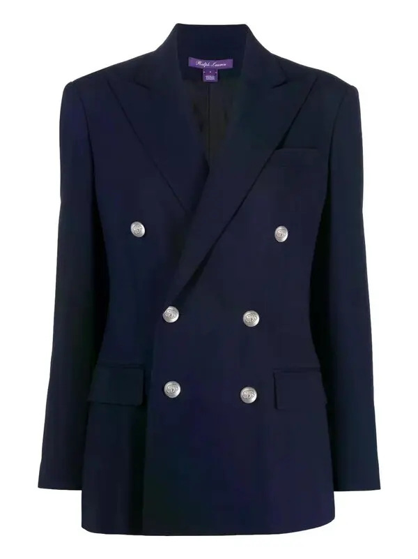 Ralph Lauren Double-breasted Button-fastening Coat - Blue