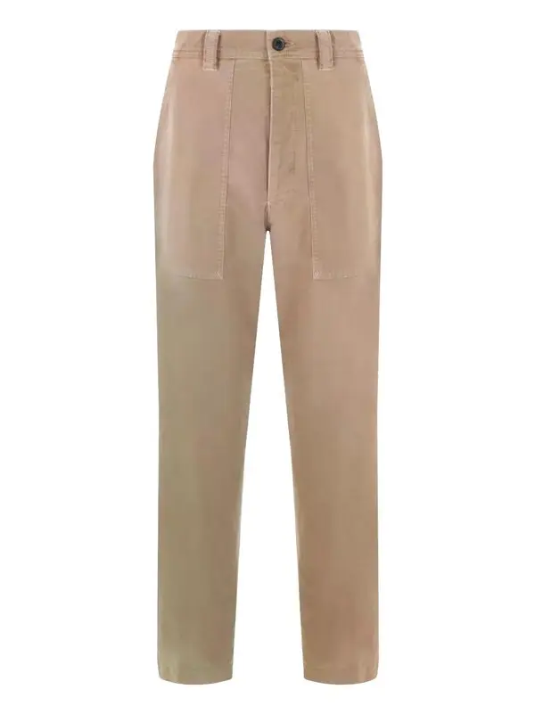 Incotex Garment-dyed Straight-leg Trousers - Neutrals