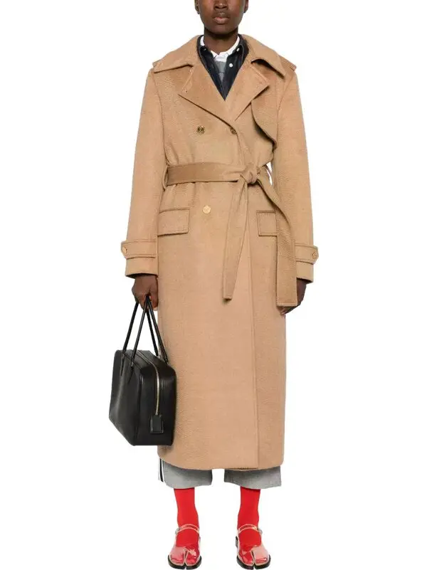 Thom Browne Double-breasted Coat - Neutrals