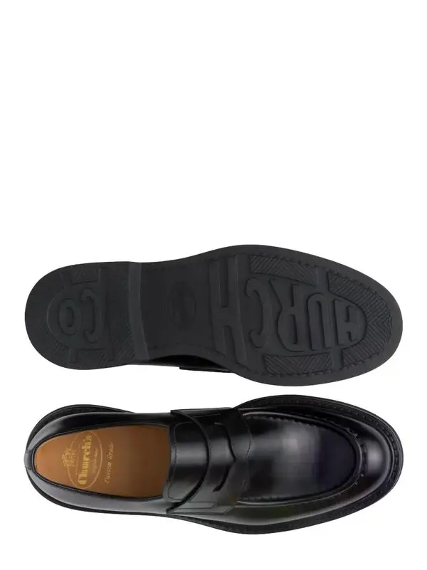 Church's Calf Leather Seam Detail Loafers - Black