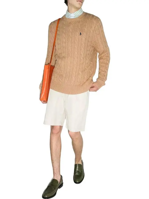 Polo Ralph Lauren Cable Knit Jumper - Brown