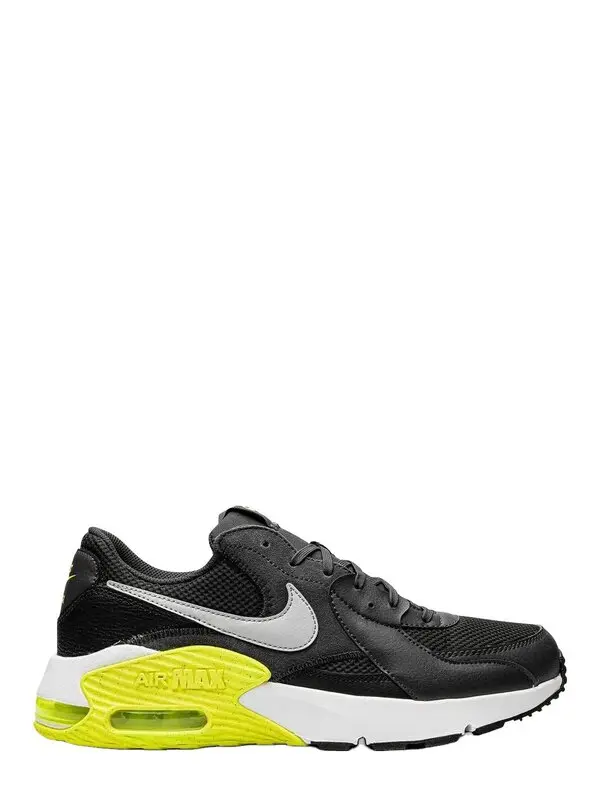 Nike Max Excee Neon Lace Up Sneakers - Black