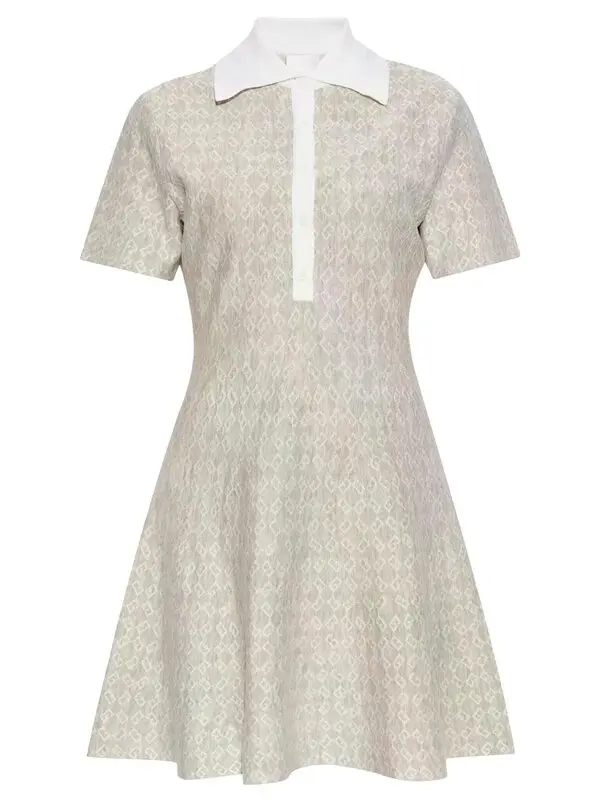 Givenchy Monogram Wool-blend Dress - Neutrals