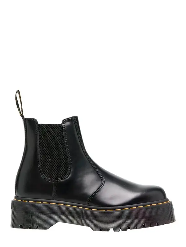 Dr. Martens Leather Chunky Sole Chelsea Boots - Black