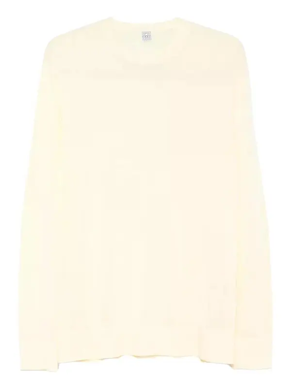 TOTEME Long-sleeved T-shirt - Yellow