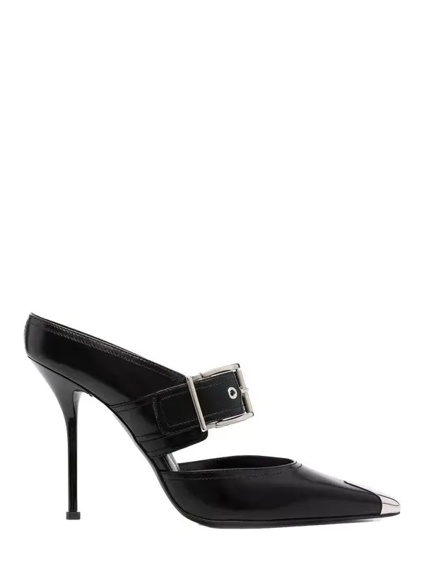 Alexander McQueen Leather Mules - Black