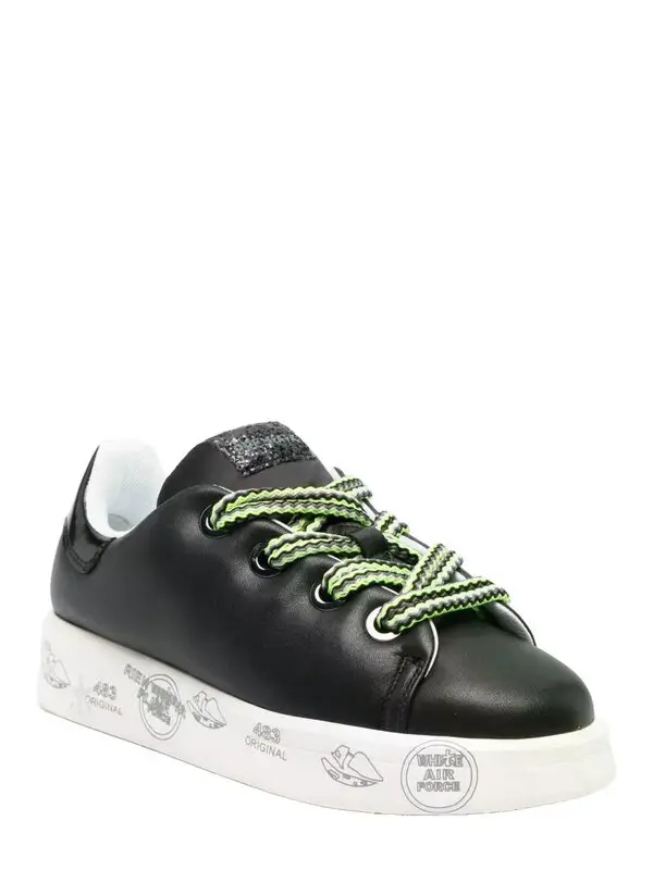 Premiata Belle 6550 Leather Sneakers - Black